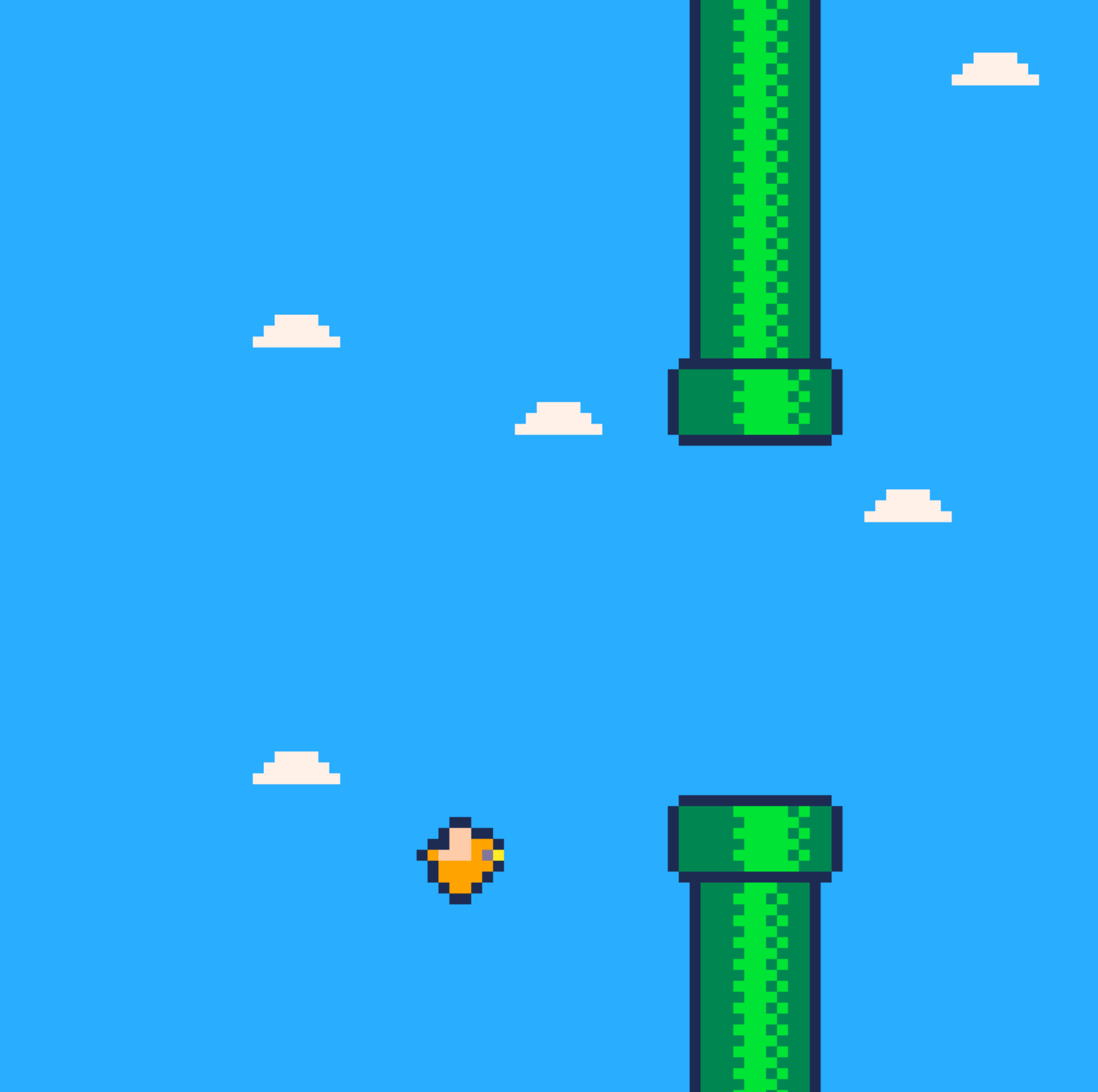 "Flappy Boi" - Flappy Bird Clone - Pico-8 Project